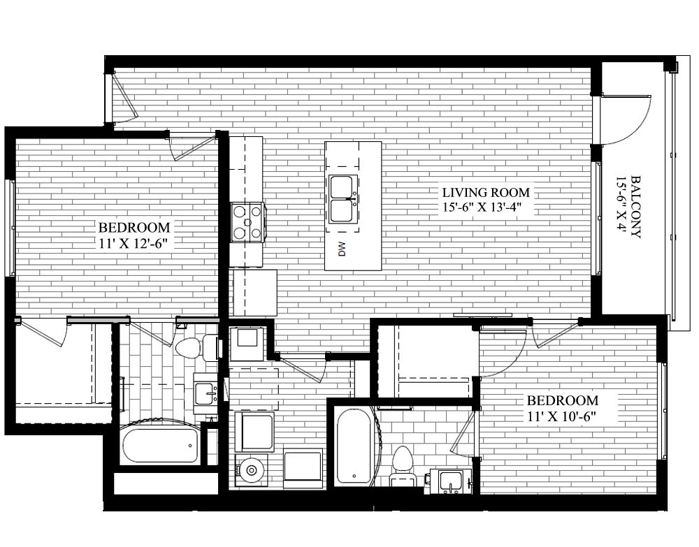 2BR / 2BA at The Quad Luxury Apartments (E) – Closest Apartments to UF ...